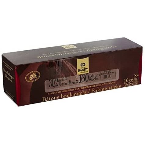 Cacao Barry 44% Dark Chocolate, 300 Baking Sticks