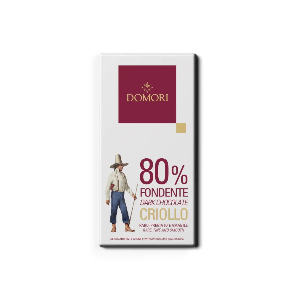 Domori Fondente Criollo Blend 80% Dark Chocolate Bar | World Wide Chocolate