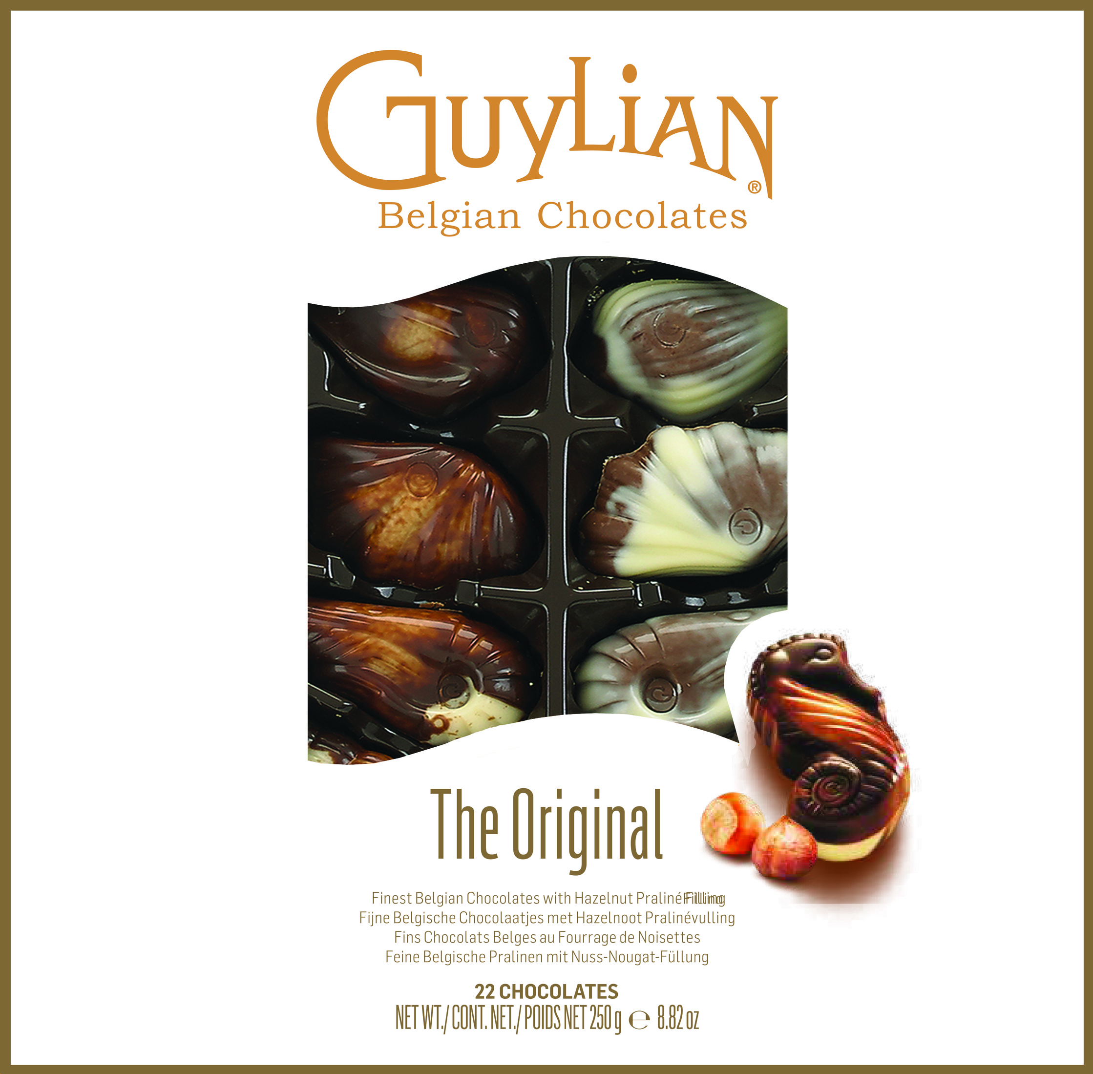 Guylian 22-Piece Chocolate Sea Shells Original Praliné | World Wide ...