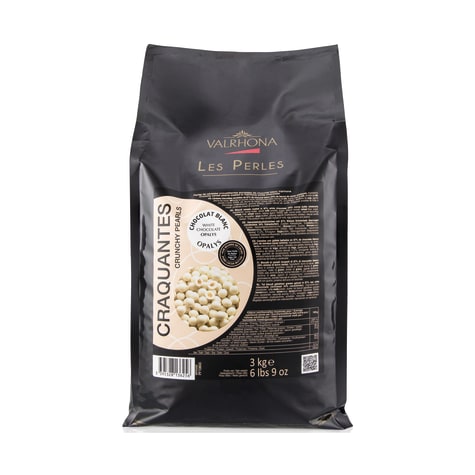 Valrhona Opalys 34% White Chocolate Crunchy Pearls