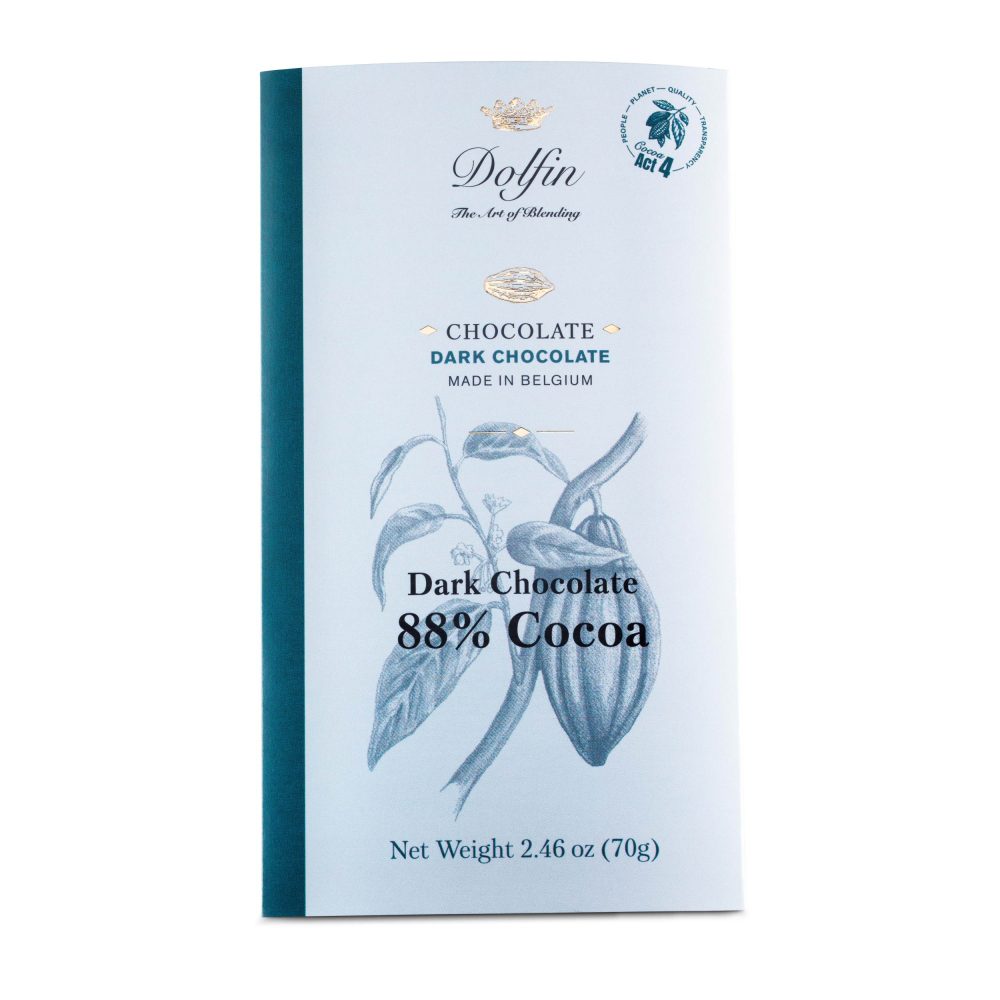 Dolfin 88% Dark Chocolate Bar | World Wide Chocolate