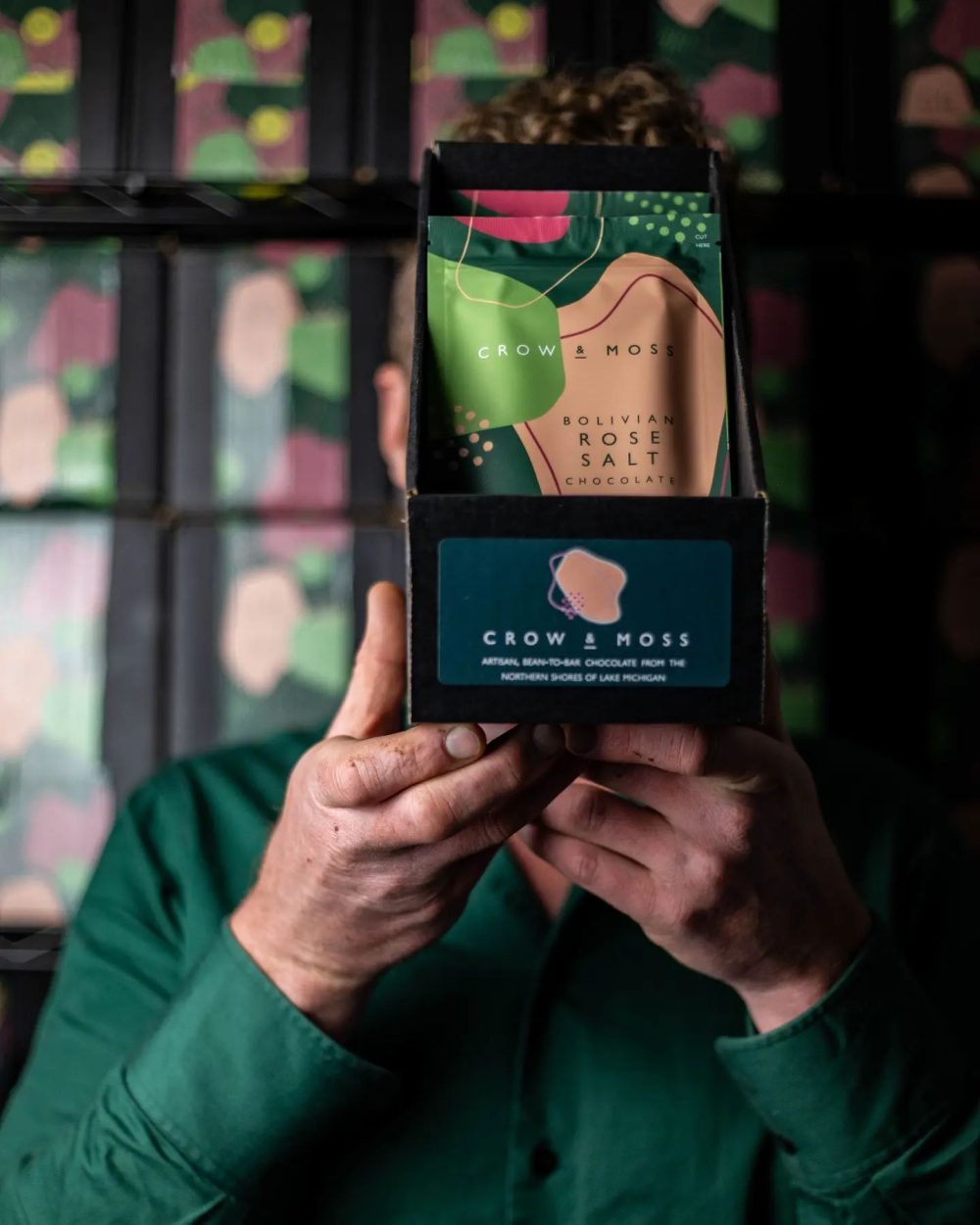 Crow & Moss 69% Dark Chocolate Bar with Bolivian Rose Salt | World Wide ...